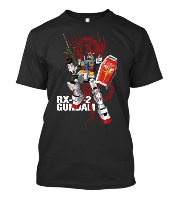 RX 78 2 Gundam Wing Shield Dragon T-Shirt