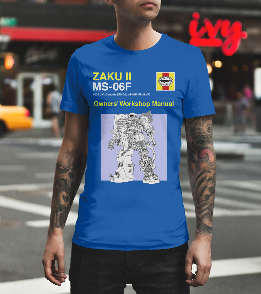ZAKU II MS-06F 0079 U.C. Onwards Owners' Workshop Manual T-Shirt