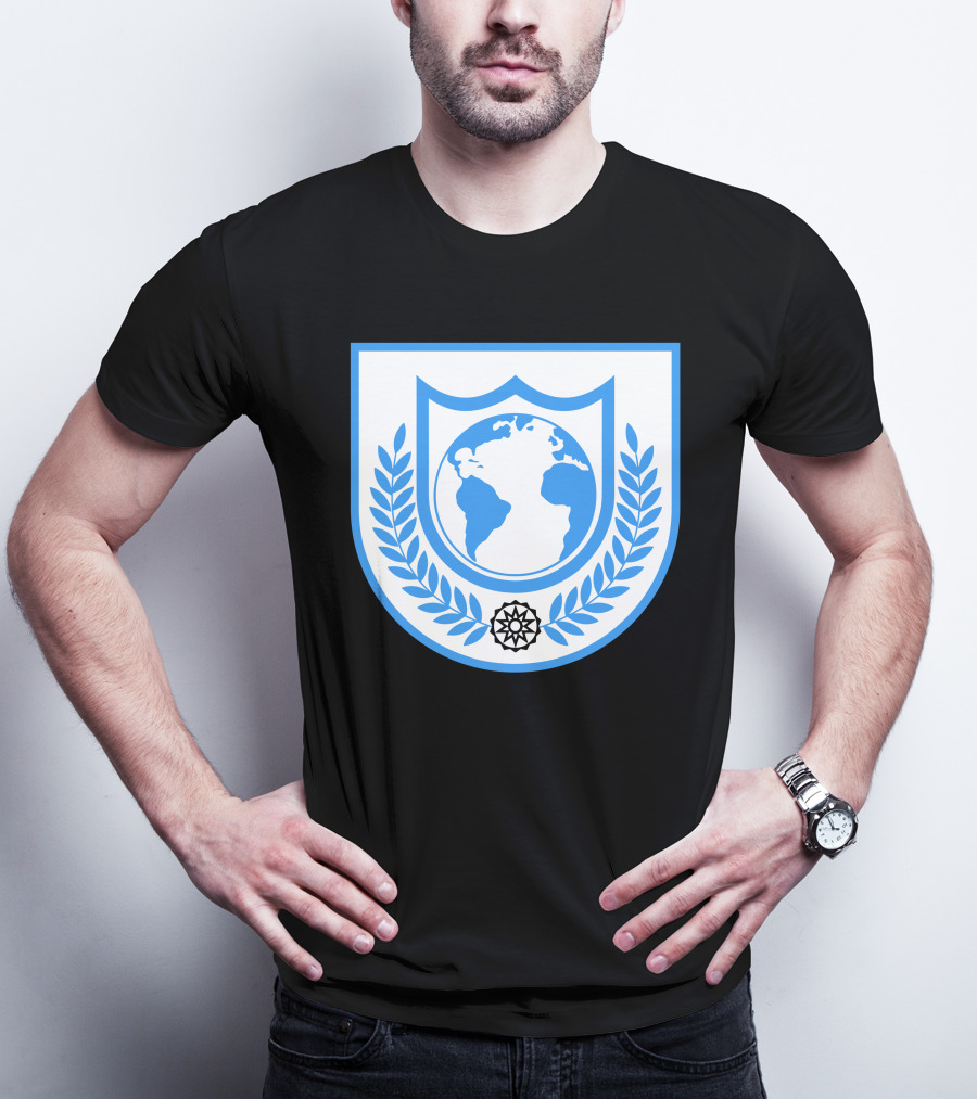 Buck Rogers Earth Alliance Emblem With Global Crest And Laurel Wreath T-Shirt