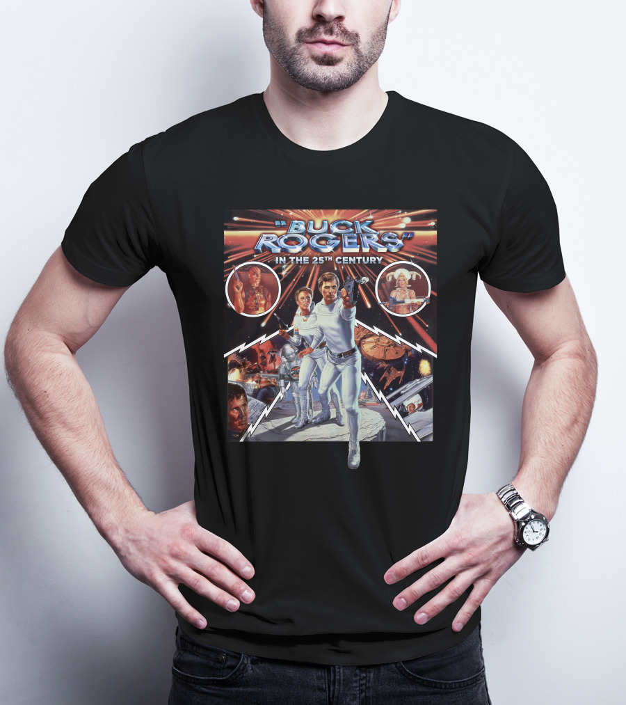 Buck Rogers In The 25th Century Sci-Fi Adventure Space Battle T-Shirt