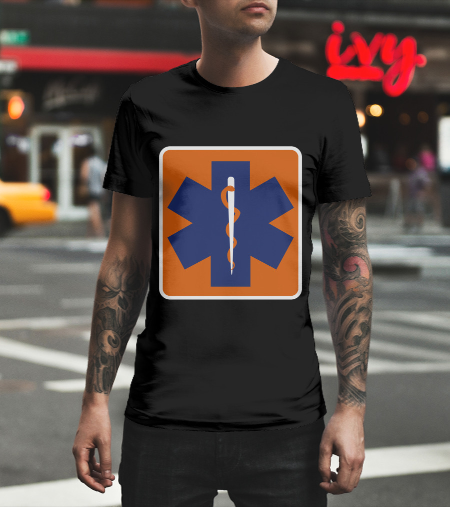 Star Of Life Medical Symbol The Cannon Ball Run T-Shirt