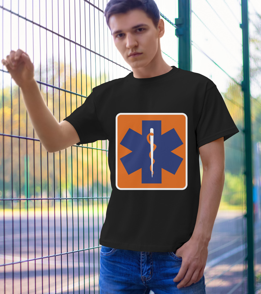 Star Of Life Medical Symbol The Cannon Ball Run T-Shirt