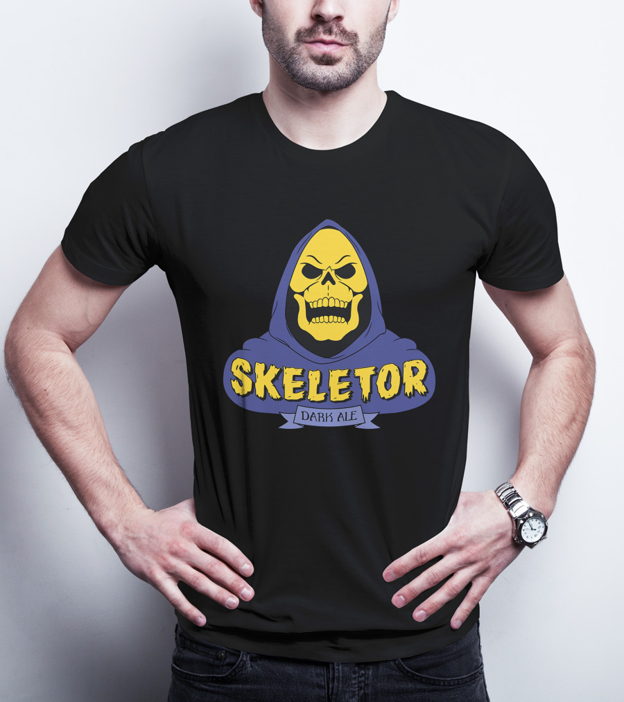 Skeletor Dark Ale Hooded Skull T-Shirt