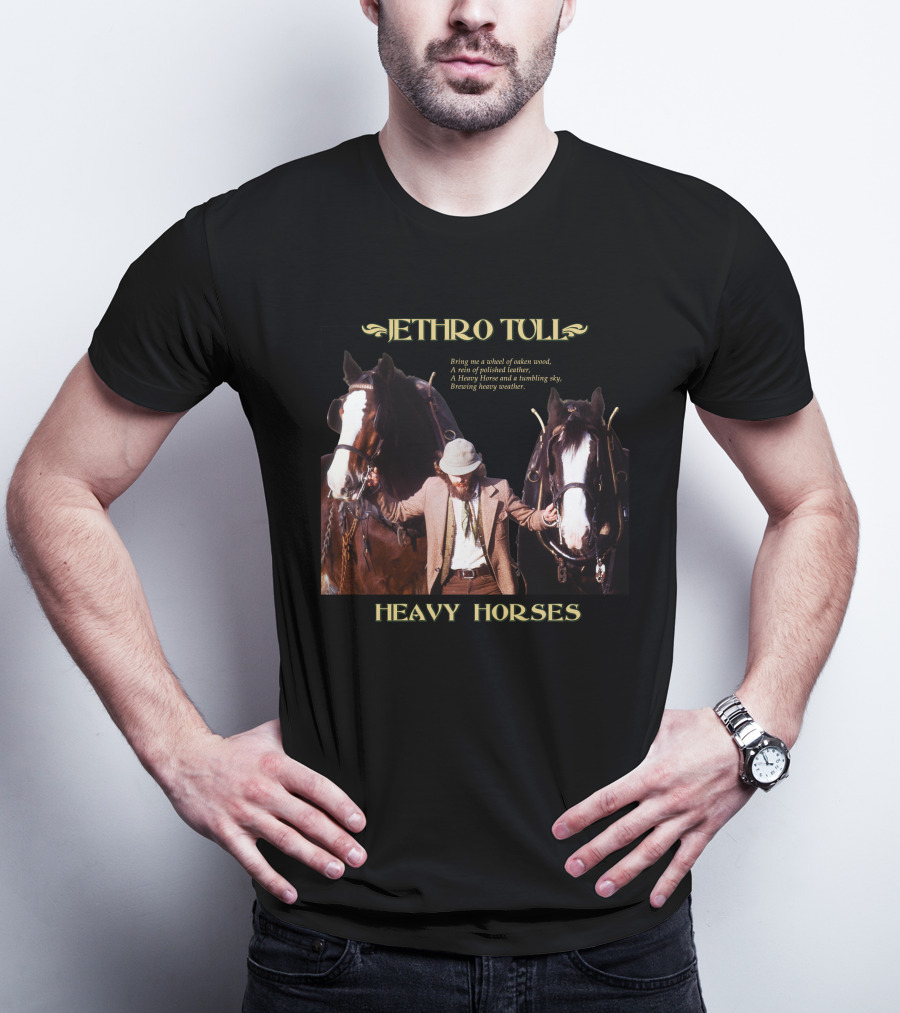 Jethro Tull Heavy Horses Lyrics Image T-Shirt