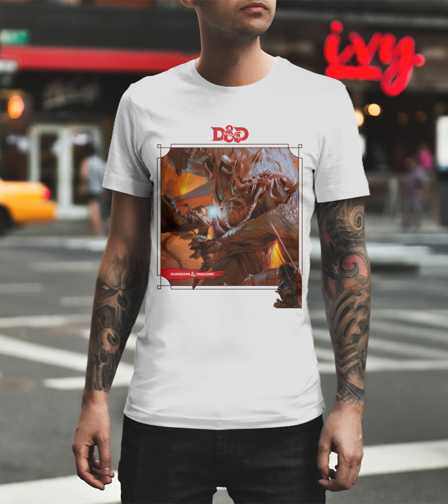Dungeons And Dragons Epic Battle Scene DnD T-Shirt