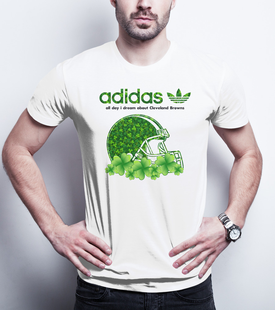 All Day I Dream About Cleveland Browns Shamrock Helmet T-Shirt