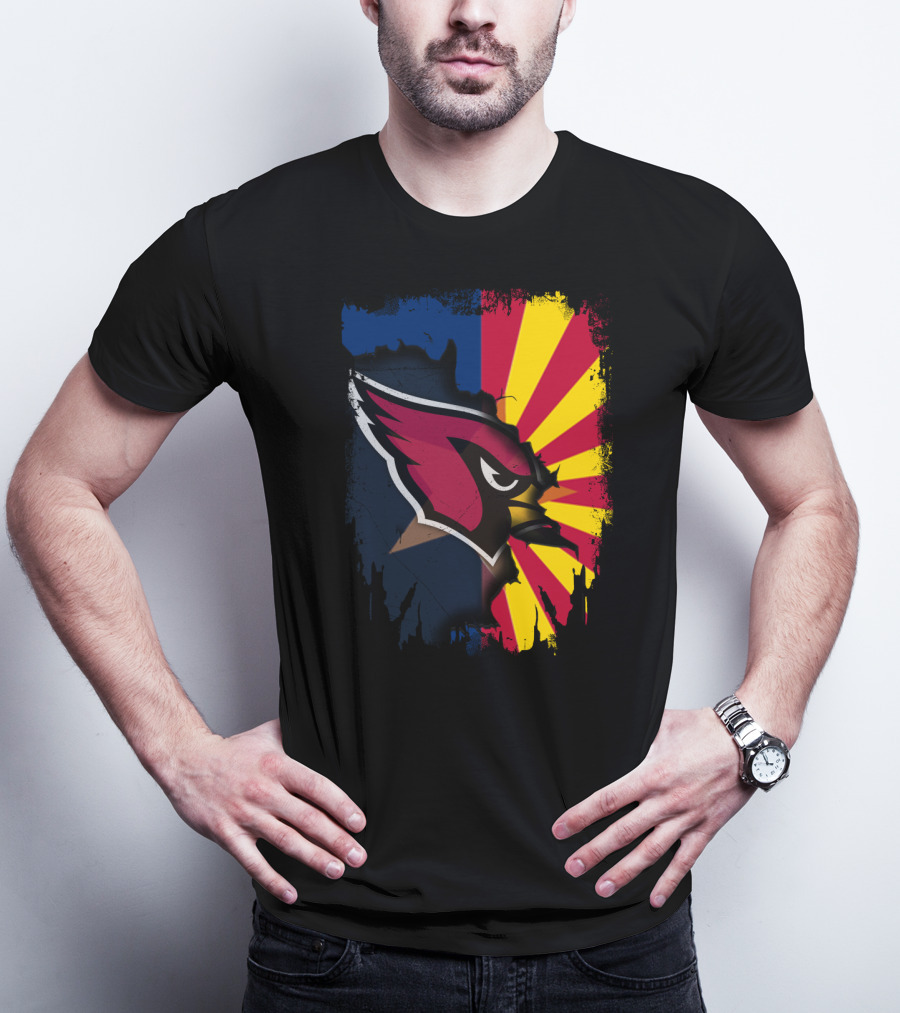 Arizona Cardinals Together State Pride Flag Burst T-Shirt