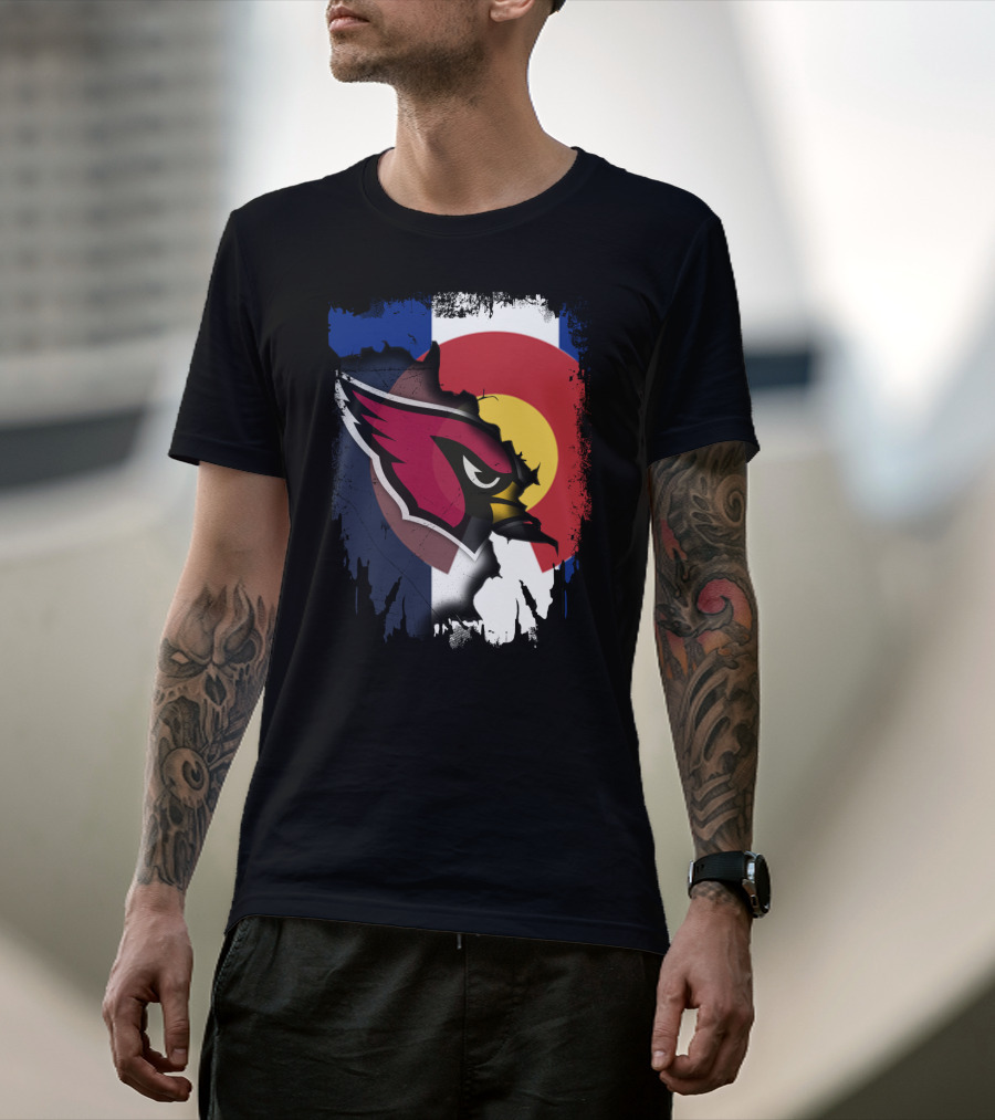 Together Colorado Cardinals Flag Fusion T-Shirt