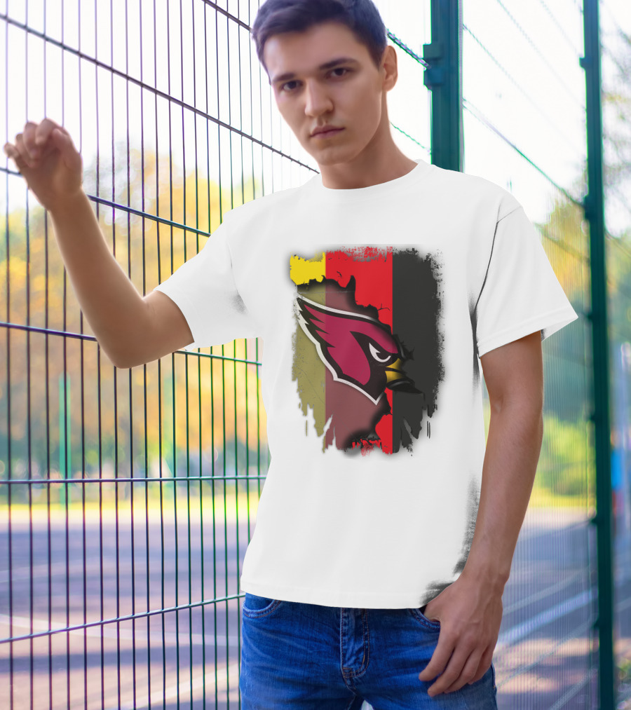 Germany Flag Colors With Cardinals T-Shirt