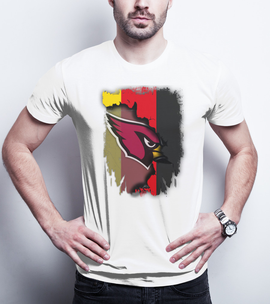 Germany Flag Colors With Cardinals T-Shirt