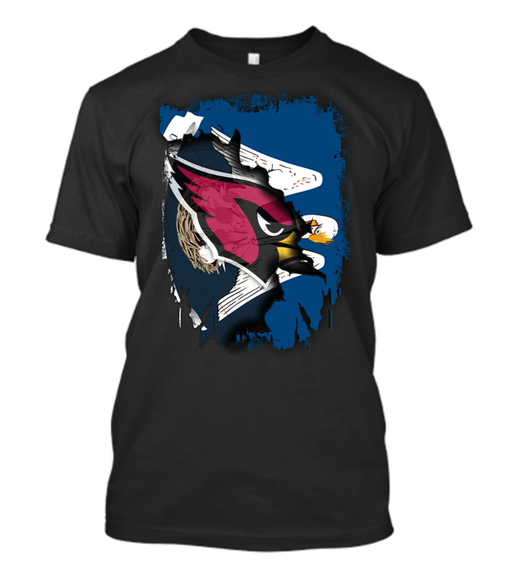 Louisiana Unity With Cardinal And Eagle T-Shirt