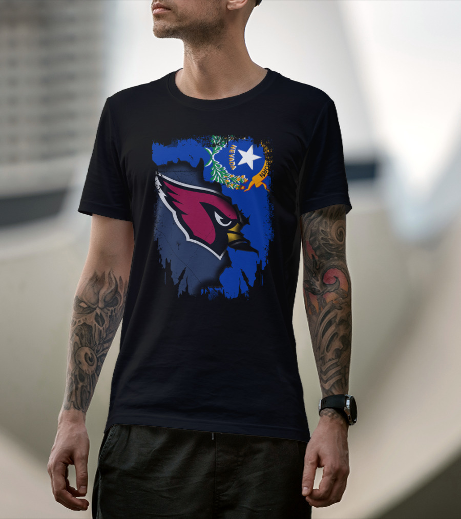 Nevada State With Cardinals Bird T-Shirt