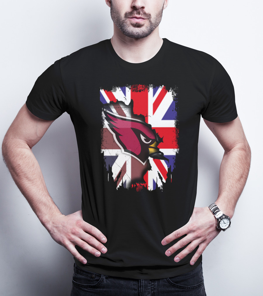 United Kingdom Union Jack With Cardinals T-Shirt