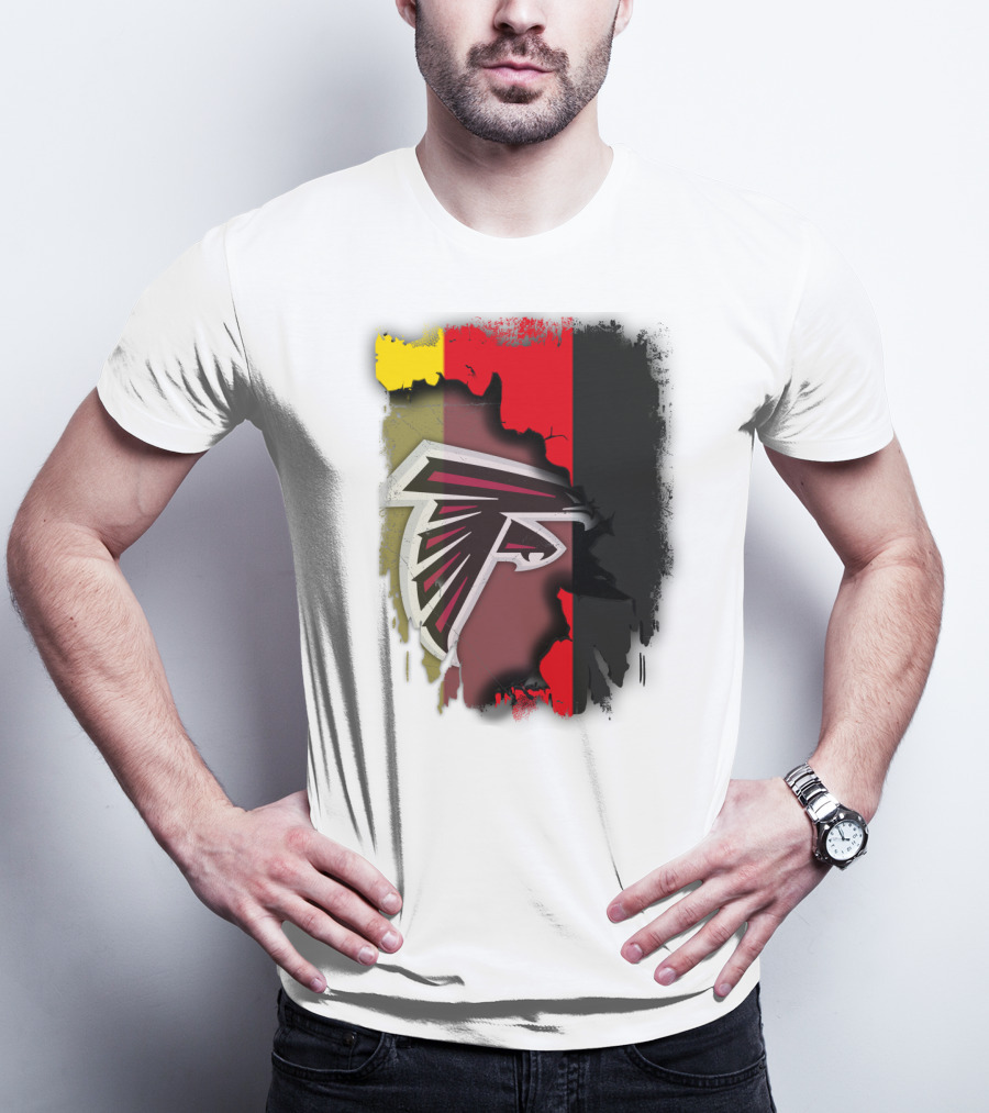 Germany Flag With Falcons Logo Mashup T-Shirt