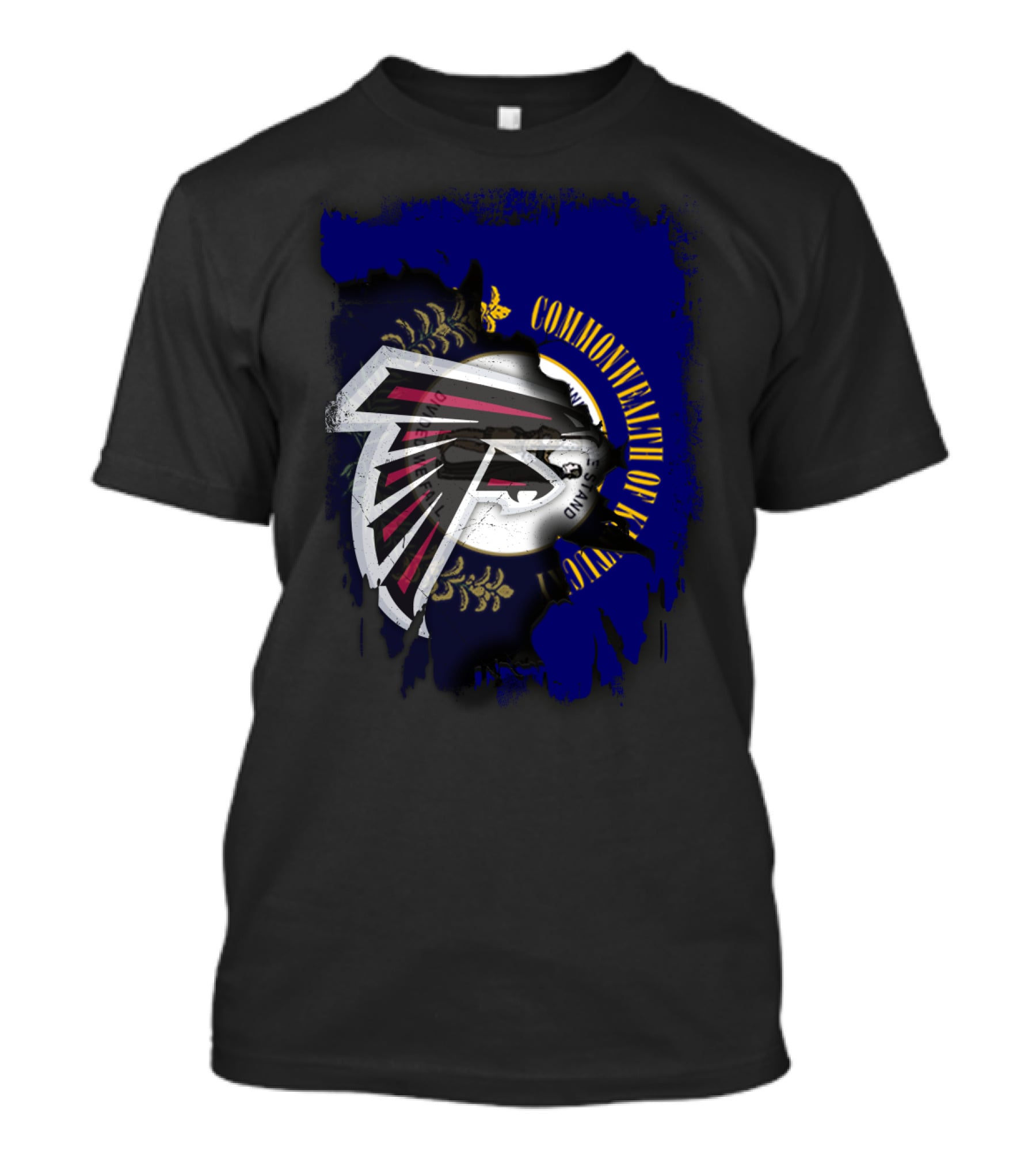 Commonwealth Of Kentucky And Atlanta Falcons United T-Shirt