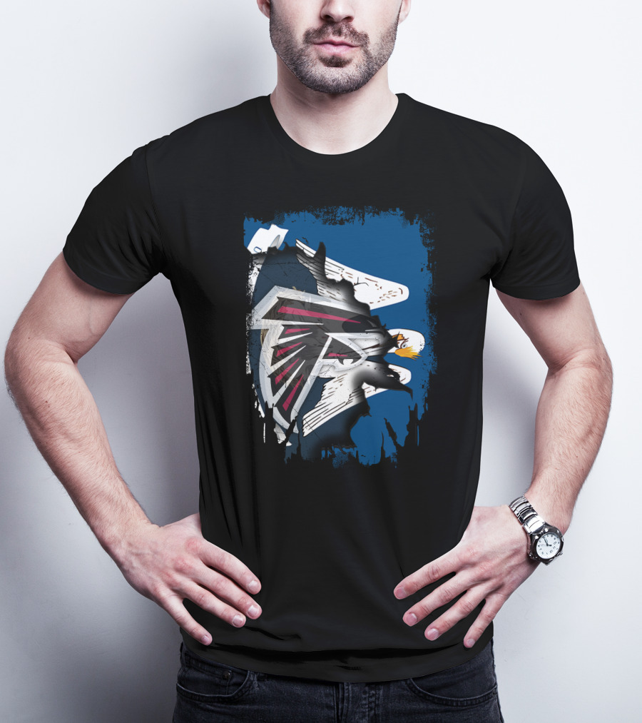 Together Louisiana With Falcons And Eagles T-Shirt