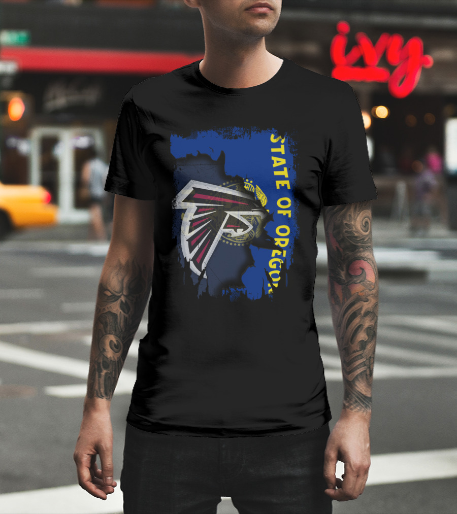 State Of Oregon Falcons Logo Blend T-Shirt