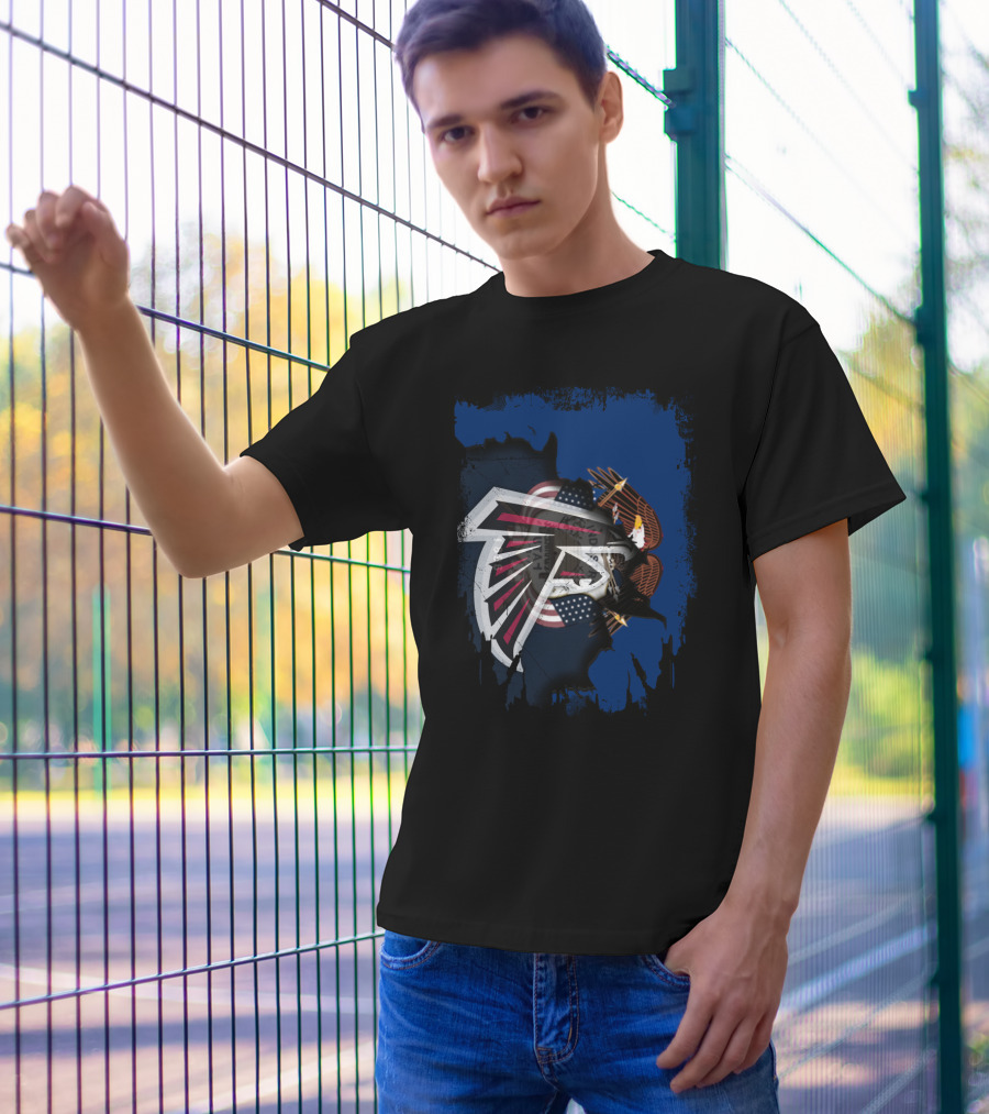Utah American Flag United Falcons Eagle T-Shirt