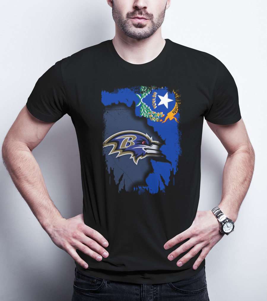 Nevada Pride Meets Ravens Spirit T-Shirt