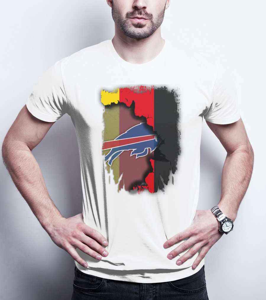 Germany Flag With Buffalo Bills Logo Integration T-Shirt