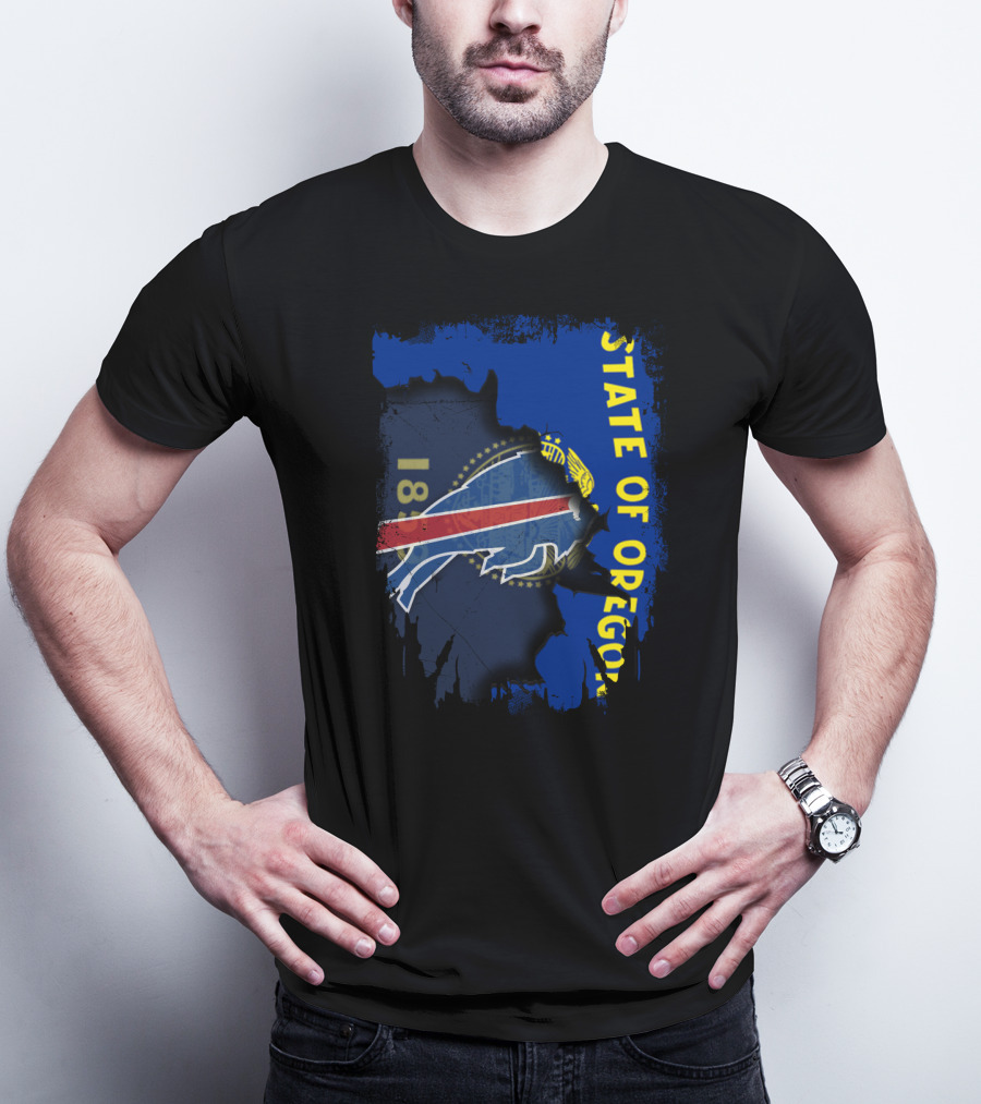 STATE OF OREGON 1859 Buffalo Bills T-Shirt