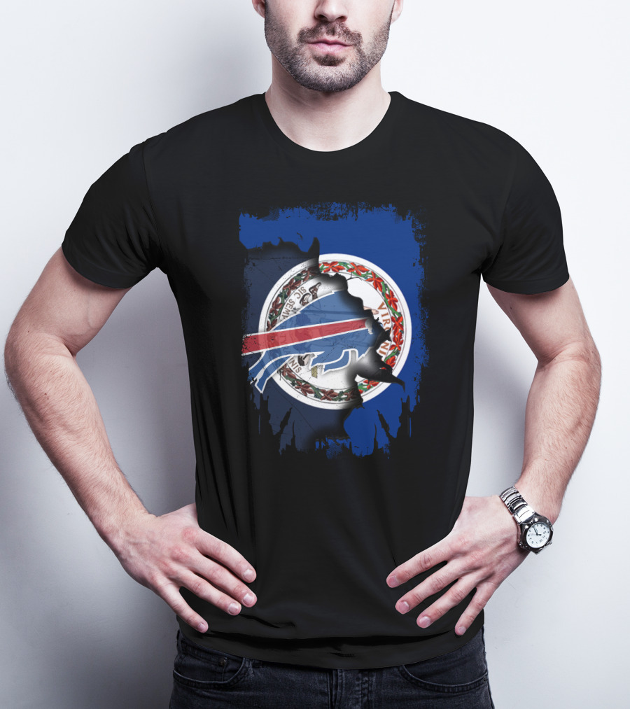 Virginia Buffalo Bills State Pride Fusion T-Shirt