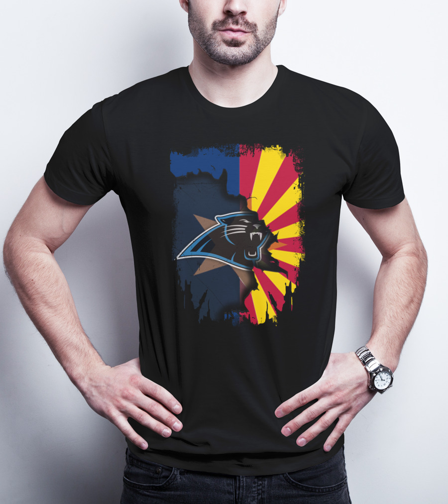 Arizona Panthers Unity With Sunburst Flag T-Shirt