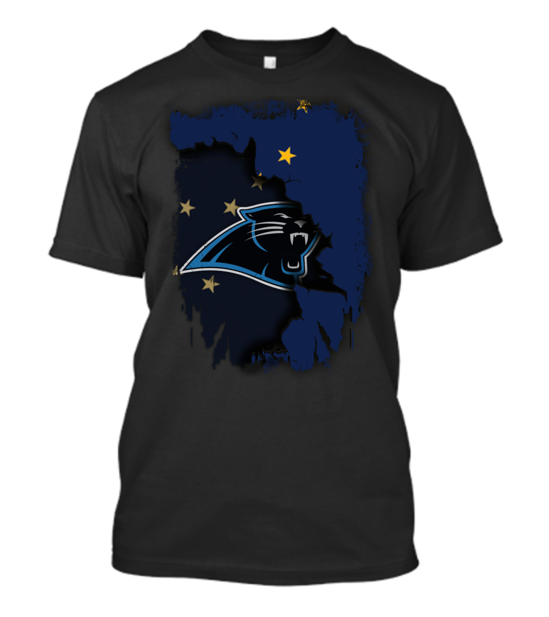 Together Alaska With Carolina Panthers Iconic Logo Stars T-Shirt