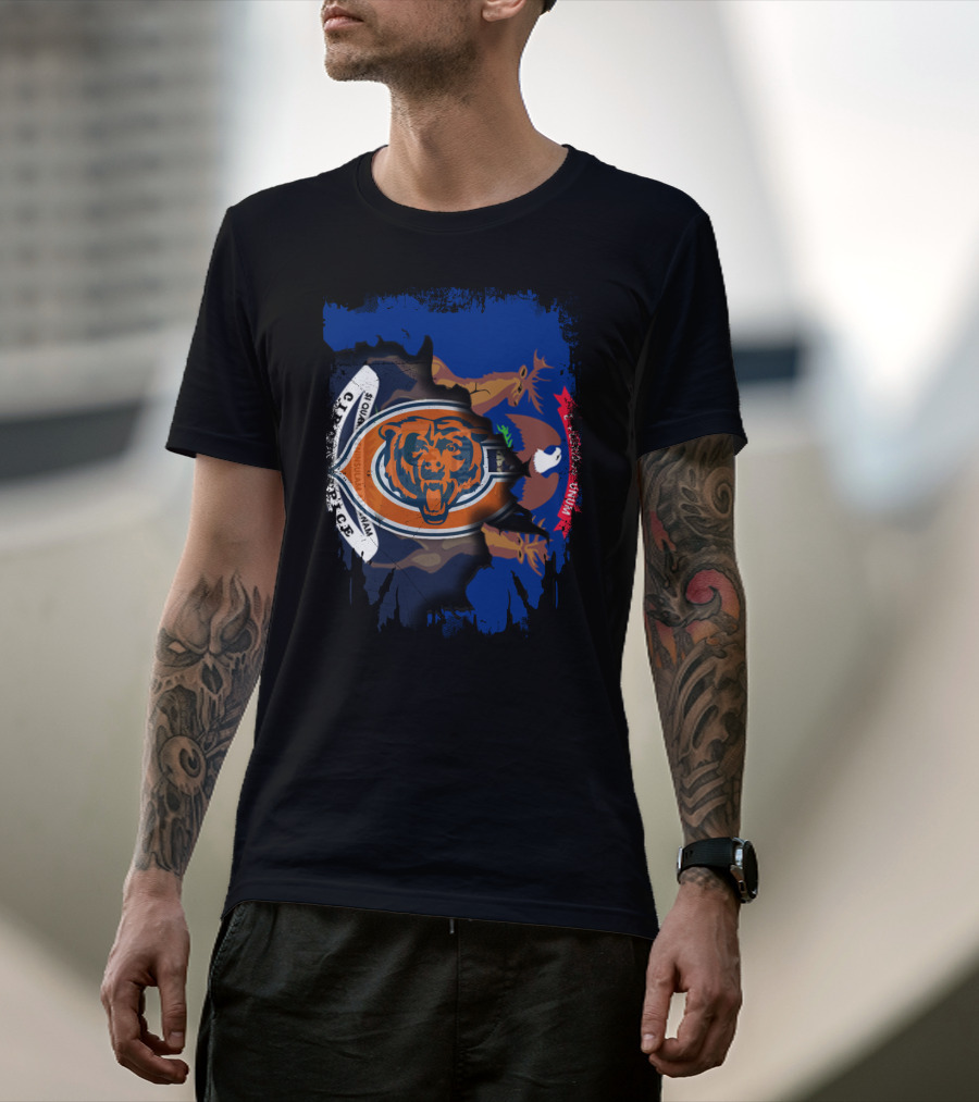Detroit And Bears Together Michigan T-Shirt