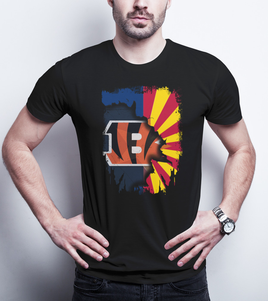 Together Arizona And Cincinnati Bengals T-Shirt