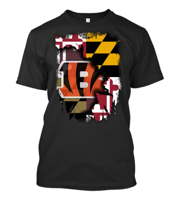 Maryland Flag Bengals Collaboration T-Shirt