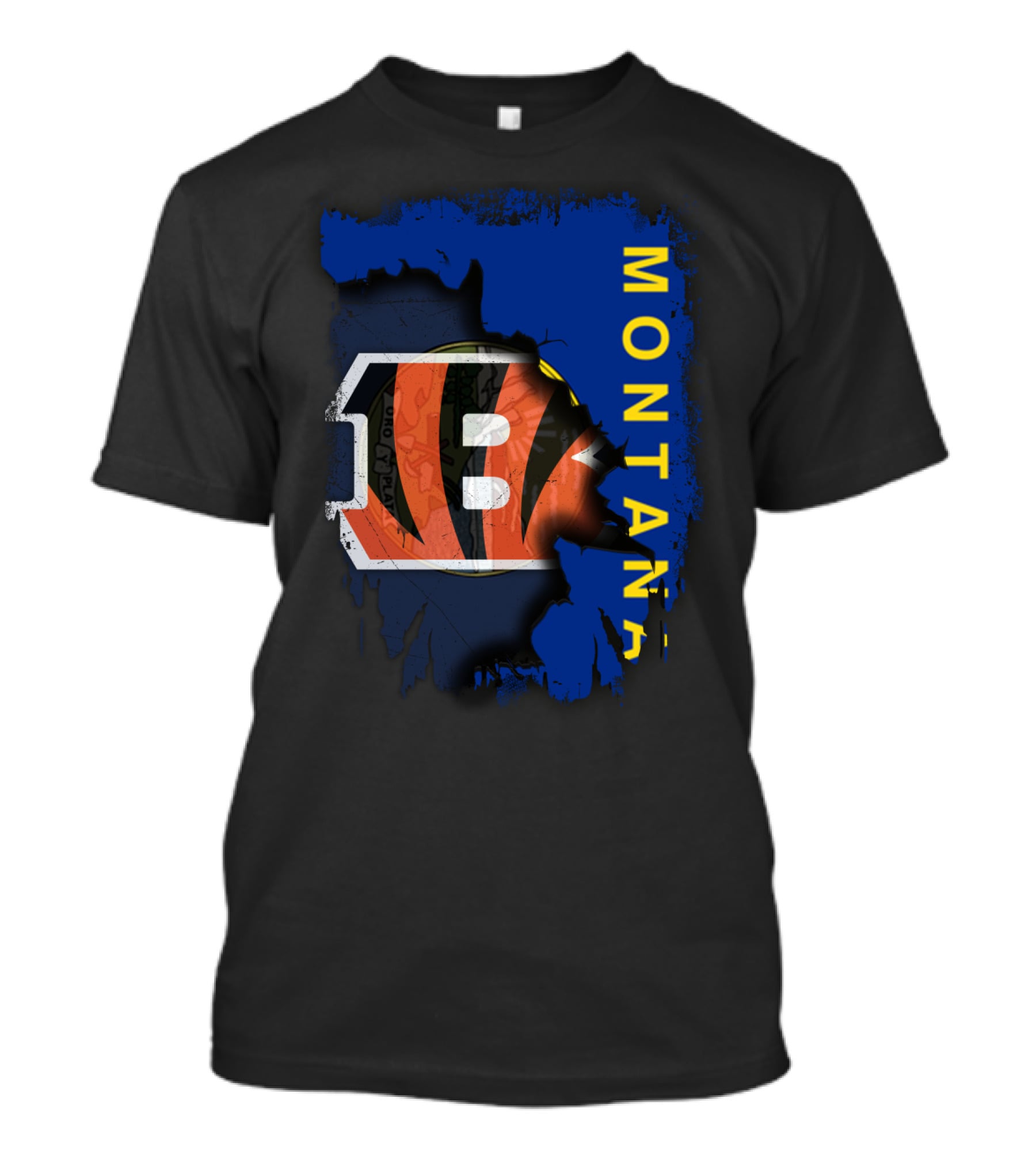 Montana Bengal Tiger Stripes United T-Shirt