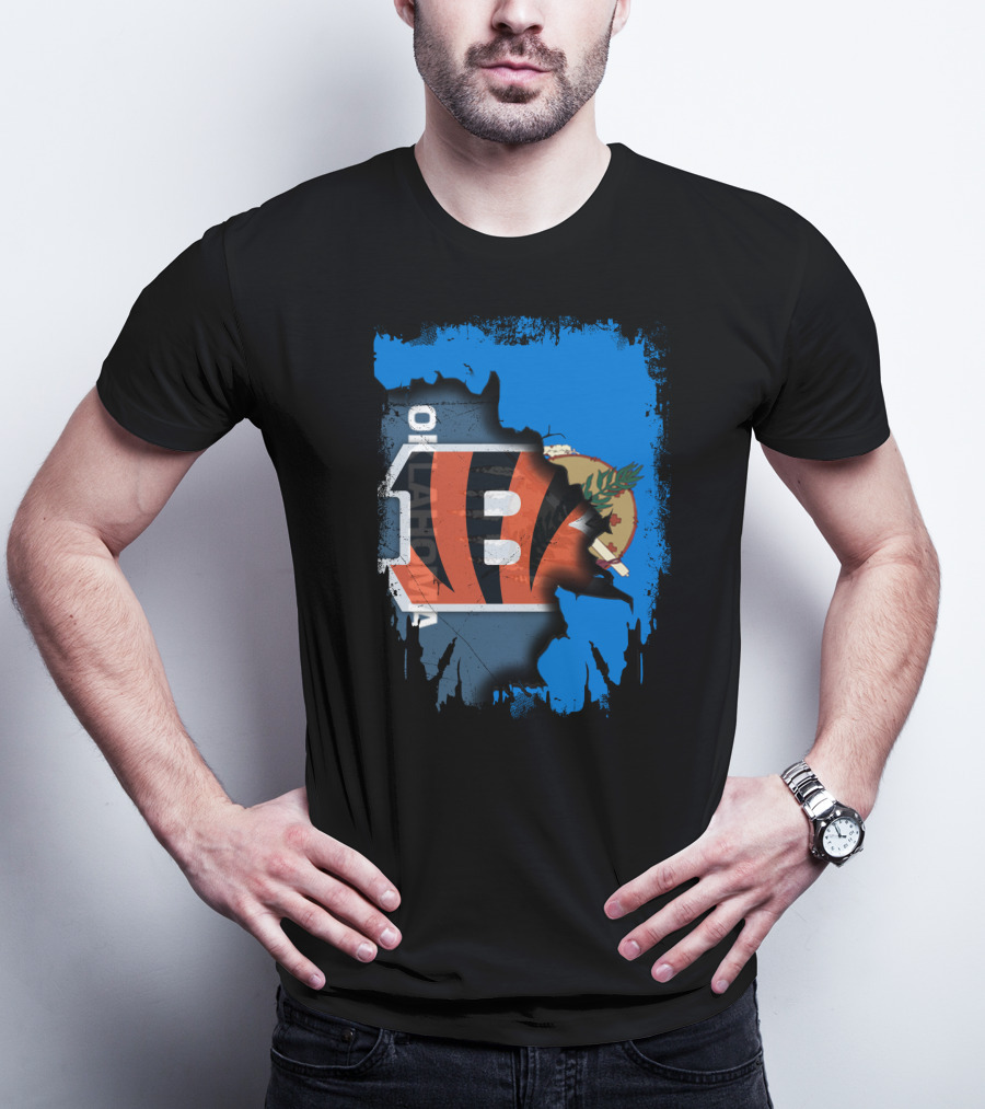 Together Oklahoma Bengals Iconic Symbol Fusion T-Shirt