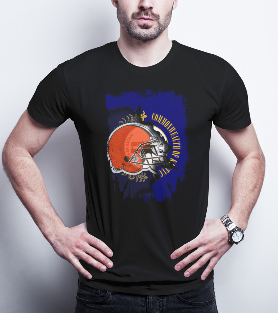 Commonwealth Of Kentucky Browns Helmet Together T-Shirt
