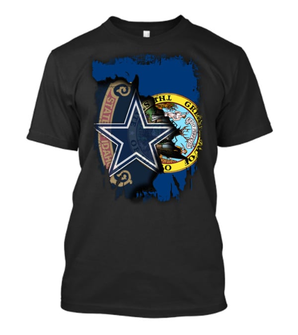Together Idaho Cowboys Seal And Star Fusion T-Shirt