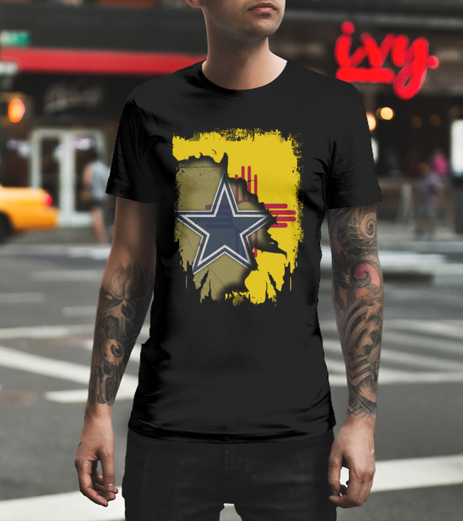 New Mexico Zia And Dallas Cowboys Star Fusion T-Shirt