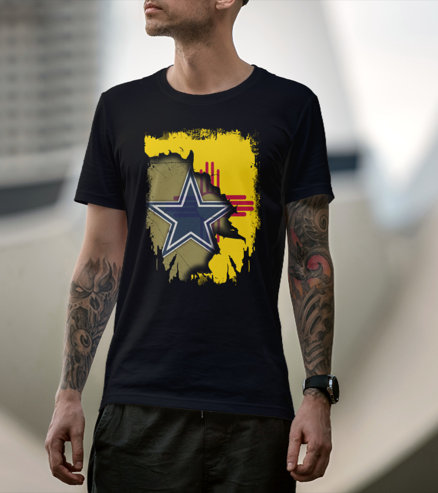 New Mexico Zia And Dallas Cowboys Star Fusion T-Shirt