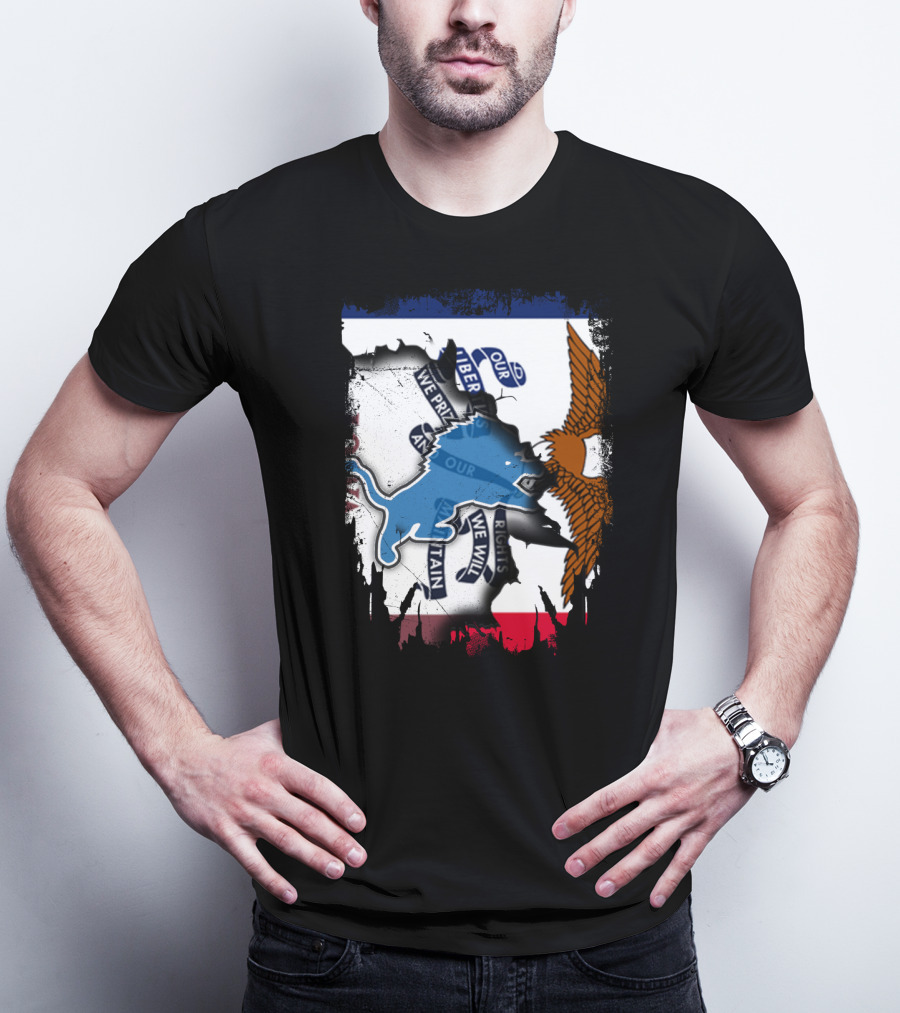 Detroit Lions Iowa Pride Clash T-Shirt