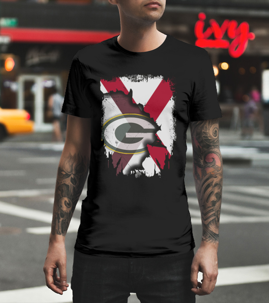 Alabama And Green Bay Packers United T-Shirt