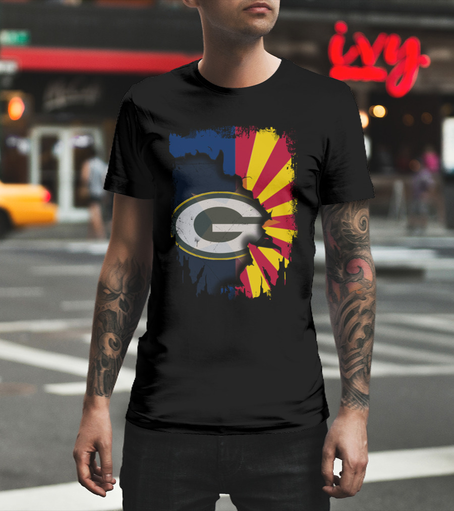 Together Arizona Green Bay Packers Fusion T-Shirt