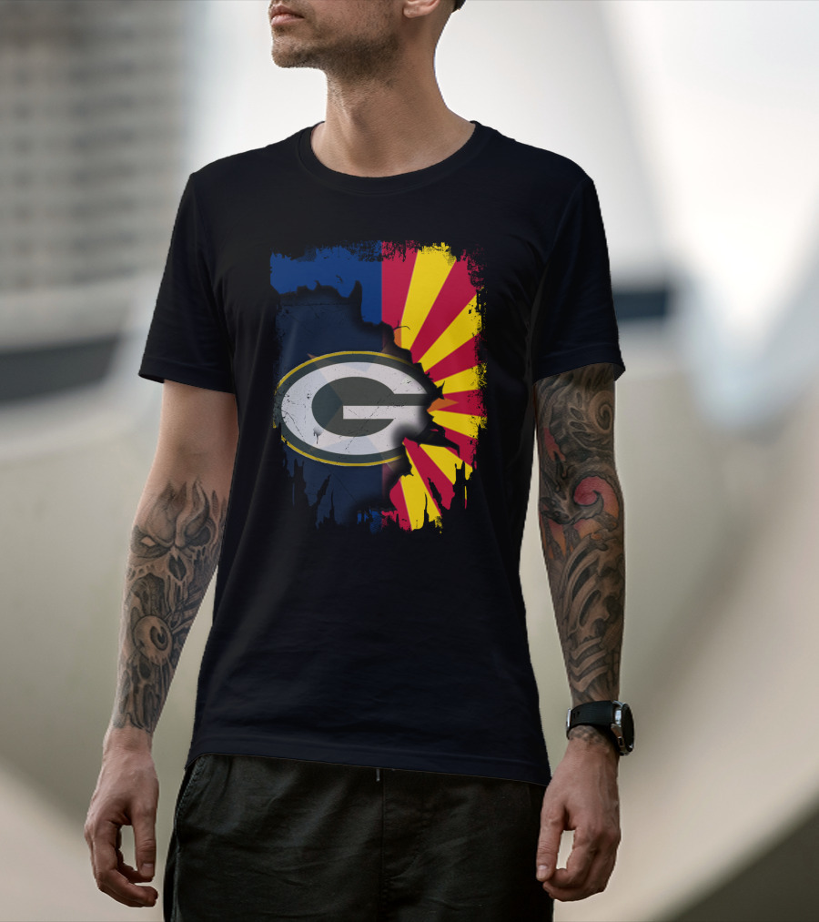 Together Arizona Green Bay Packers Fusion T-Shirt