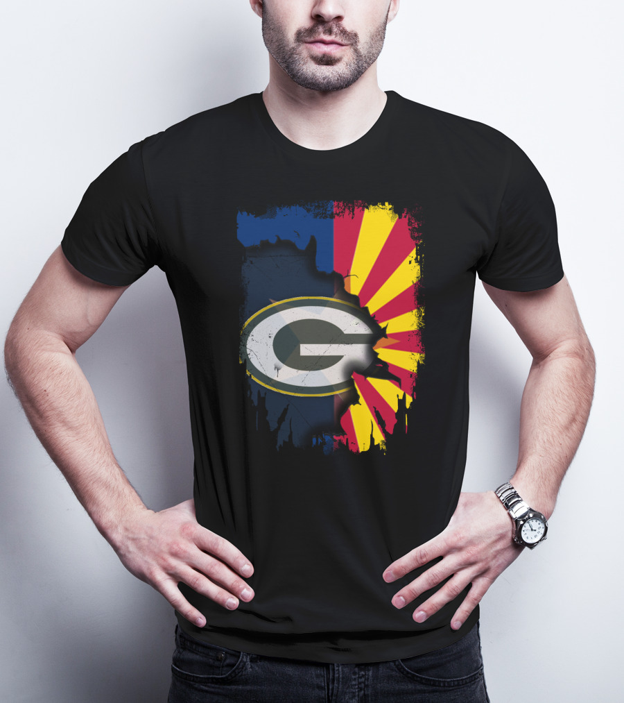 Together Arizona Green Bay Packers Fusion T-Shirt