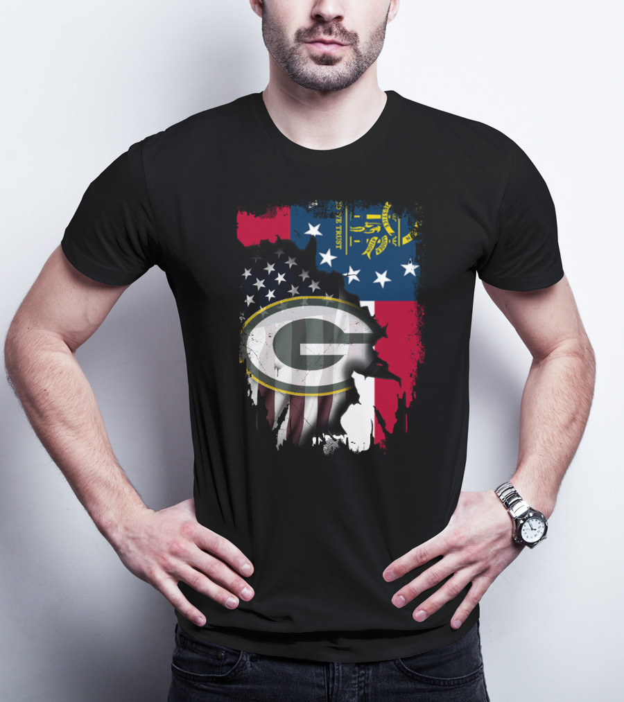 Together With Georgia State Flag And Packers T-Shirt