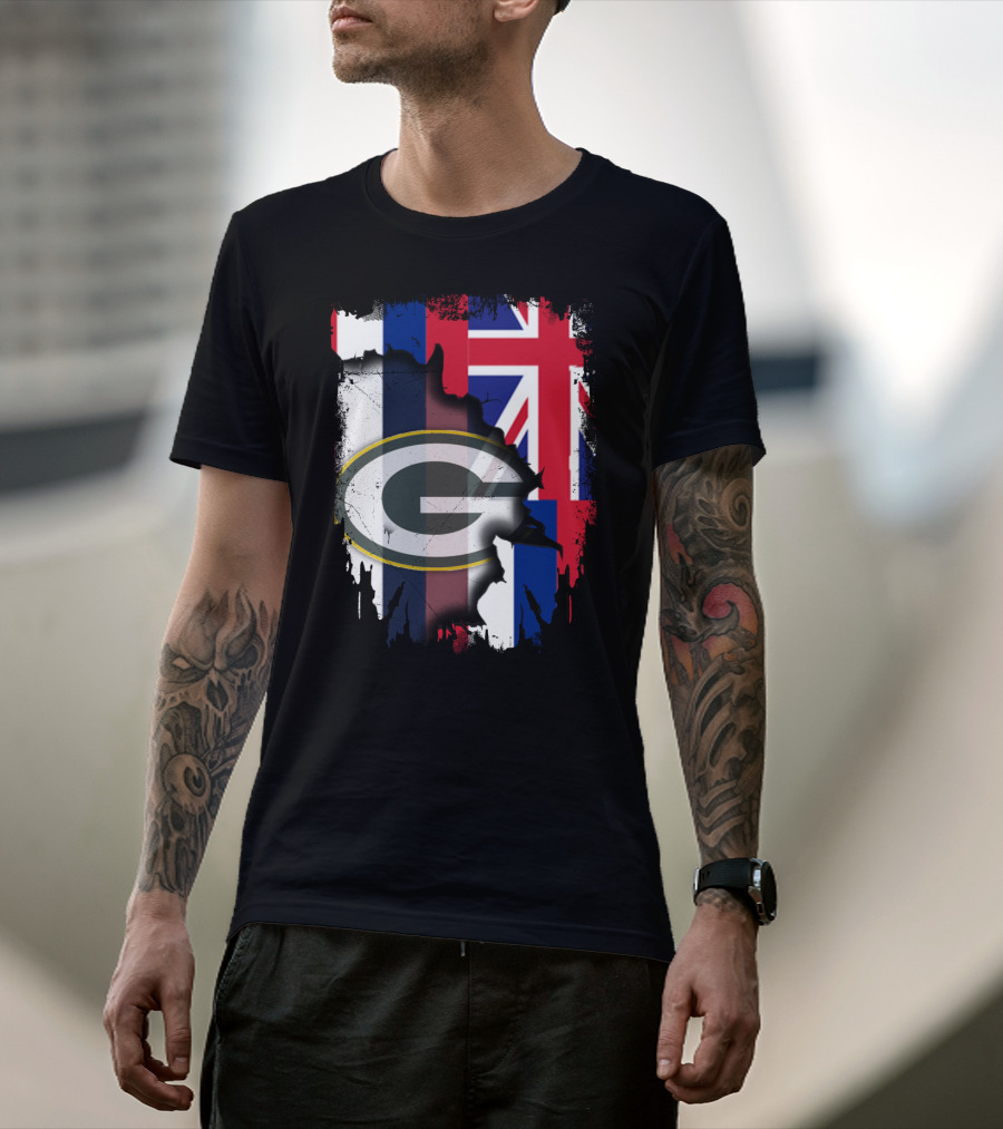Together Hawaii With Packers G Logo Union Jack T-Shirt