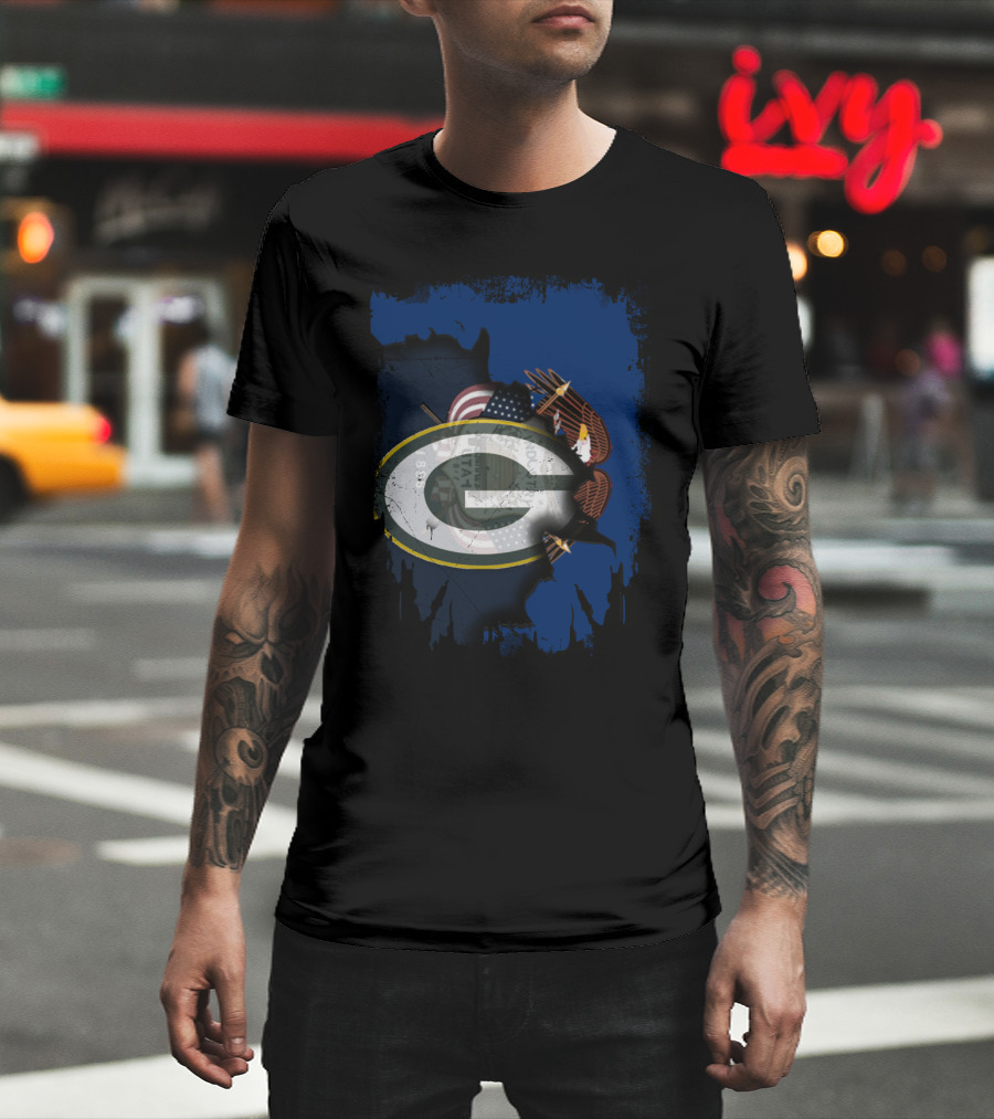 Packers Together Utah State Pride American Eagle Flag T-Shirt