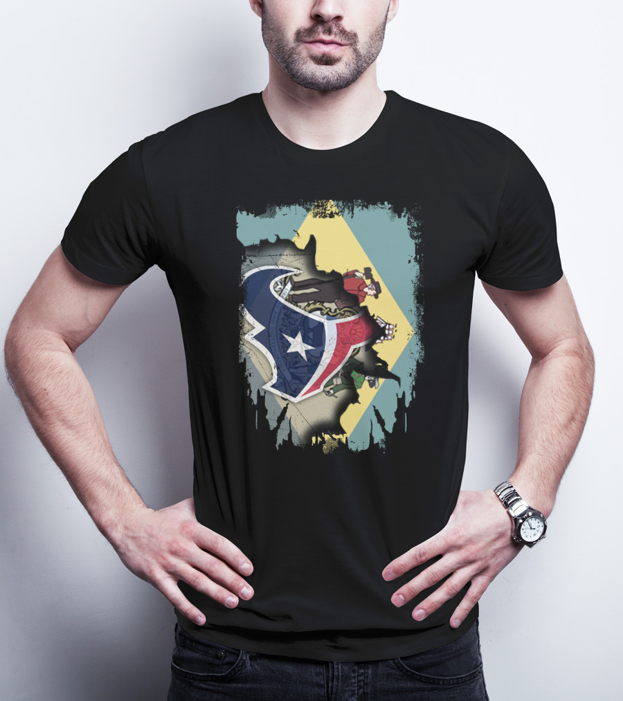 Together Delaware With Texans NFL Collaboration T-Shirt