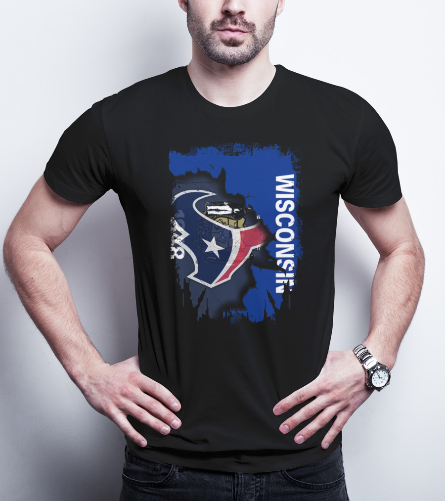 Wisconsin Texan Unity With Star Emblem T-Shirt