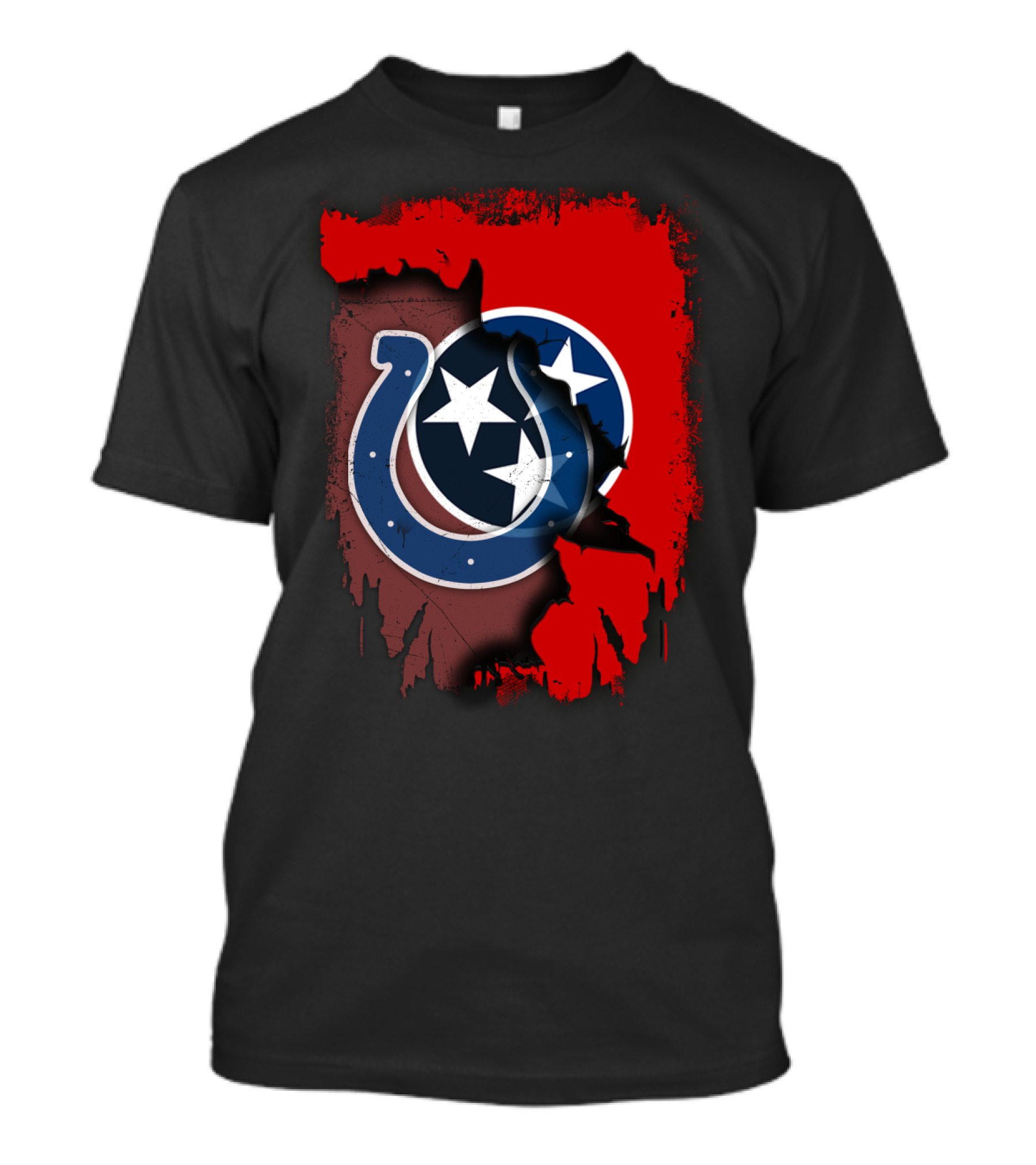 Together Tennessee With Colts Stars Emblem Integration T-Shirt