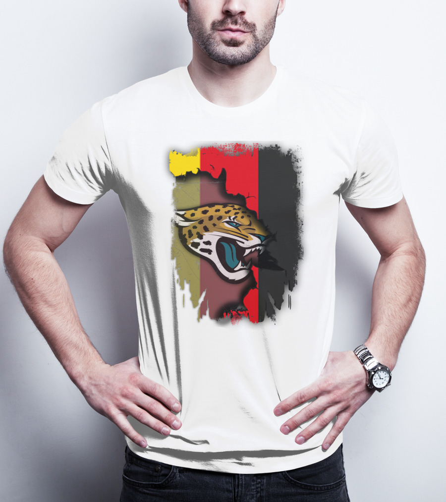 Germany Flag With Jaguars Logo Integration T-Shirt