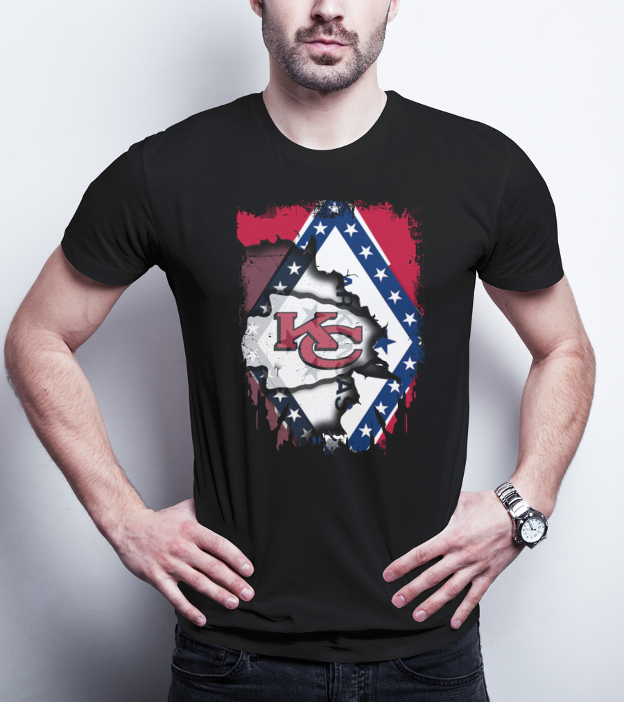 KC Chiefs Arkansas Flag Combo T-Shirt